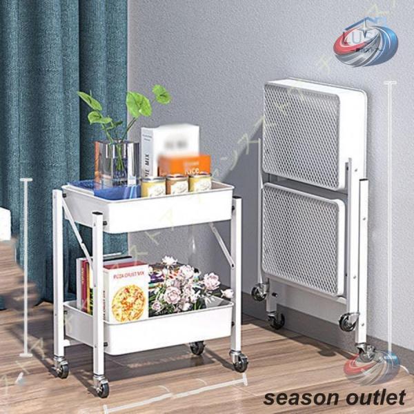 製品仕様製品名：キッチンワゴン材質：炭素鋼カラー：ホワイト 【頑丈な素材・錆を防ぐ】本製品の素材はとても頑丈しです。錆にくく、キッチンや洗面台などの水回りでも安心します。【通気性抜群】底板には小さな穴が開いており、通気性が抜群で埃も溜まりに...