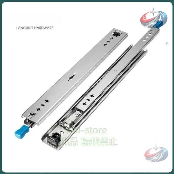 工業用スライドレール 250mm-1500mm 重量用引き出しスライド 伸縮式 スライドレール、ロック機能、簡単に解除が可能、頑丈な負荷重量120kgご注意ください：本品は1本単位での販売となります。ご購入の際は数量をお確かめください。