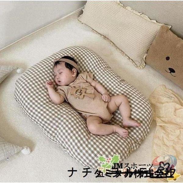 適用年齢：0~18ヶ月 ＊衛生的な圧縮パック梱包されています。取り外し可能?　寝返りもしやすく赤ちゃんがゆったり過ごせます。60℃赤ちゃんを保護してくれ、ママも赤ちゃんも一緒に安心して寝られます。出産祝い ベビーベッド ベビークッション ベ...