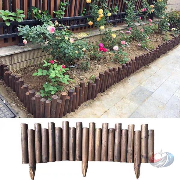 ?? 【最高のデザイン】 - 半円形の木棒は、3次元の感覚、丸みを帯びた外観、そしてより美しい外観をしています。上の面取りされたデザインは農村生活の感覚を加え、それは庭や花から芝生を完全に隔離することができます。?? 【高品質の素材】 - ...