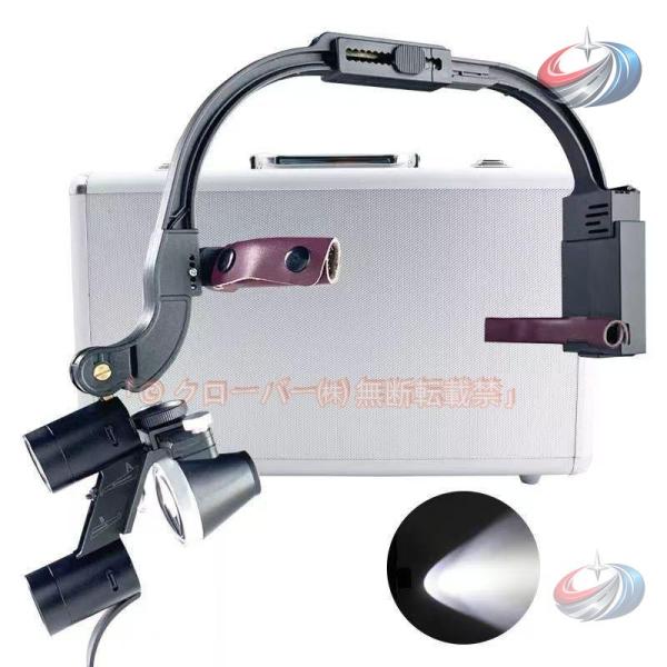 歯科用ルーペム、ヘッドマウント LED ライト歯科用ルーペ、2.5X / 3.5X 外科用医療用双眼ルーペ、歯科技工所の歯科医用