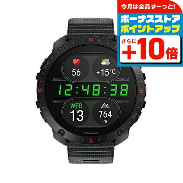 正規品 ポラール Bluetooth メンズ レディース スマートウォッチ 900110283 POLAR Grit X2 Pro ナイトブラック デジタル ブラック 黒 ◆フィンランドで設立されたPolarは、1977年以降スポーツ向けウ...