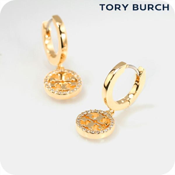トリーバーチ ピアス レディース ブランド MILLER PAVE HUGGIE HOOP EARRING アクセサリー 87041-783 TORY BURCH Tory Gold ◆TORY BURCH（トリーバーチ）は、2004年ニュ...