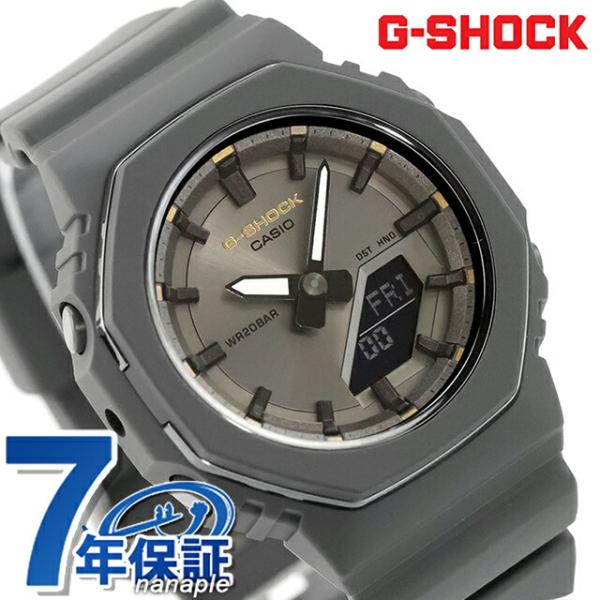 7年保証キャンペーン gショック ジーショック G-SHOCK クォーツ 電池式 レディース 腕時計 GMA-P2126W-8ADR アナデジ グレー ◆ 小ぶりなサイズ感とメタリックリングベゼルが印象的な3月8日の国際女性デーを記念する特...