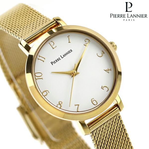 正規品 ピエールラニエ シュケット フランス製 レディース 腕時計 P422D502M Pierre Lannier CHOUQUETTE アナログ ホワイト ゴールド 白 ◆ピエール・ラニエ社は、1977年にフランス、ストラスブルグ市近郊...