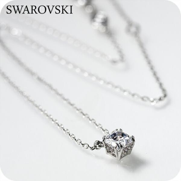 スワロフスキー ネックレス レディース ブランド Stilla Attract アクセサリー ペンダント 小豆 5701903 SWAROVSKI シルバー ◆SWAROVSKI（スワロフスキー）は1895年、ダニエル・スワロフスキーによっ...