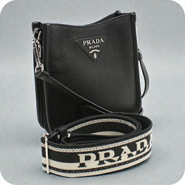 プラダ ショルダーバッグ レディース ヴィッテロダイノソフトレザー ミニ バッグ レザー 1BH191 2DKV F0002 PRADA ブラック ショルダーバッグ レディース 斜めがけ ブランド 高級 おしゃれ プレゼント 女性 実用的 ...