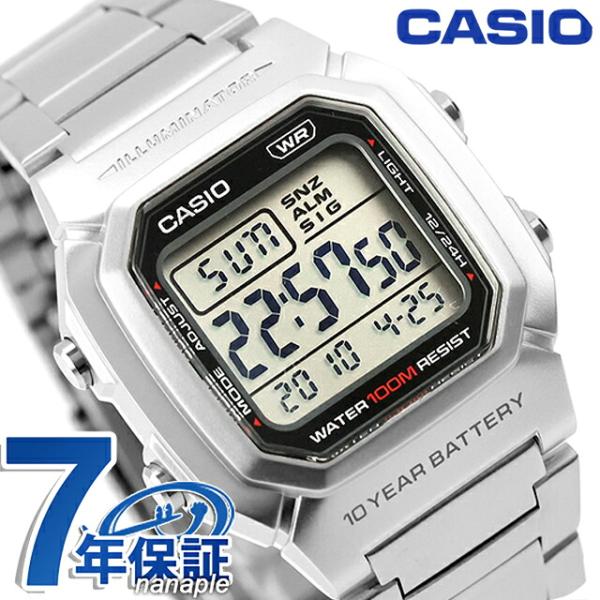 7年保証キャンペーン カシオ チープカシオ CASIO STANDARD スタンダード 海外モデル クォーツ 電池式 ユニセックス 腕時計 W-800HD-1AVDF デジタル ブラック ◆ 視認性の高いデジタル表示に、デュアルタイムやスト...