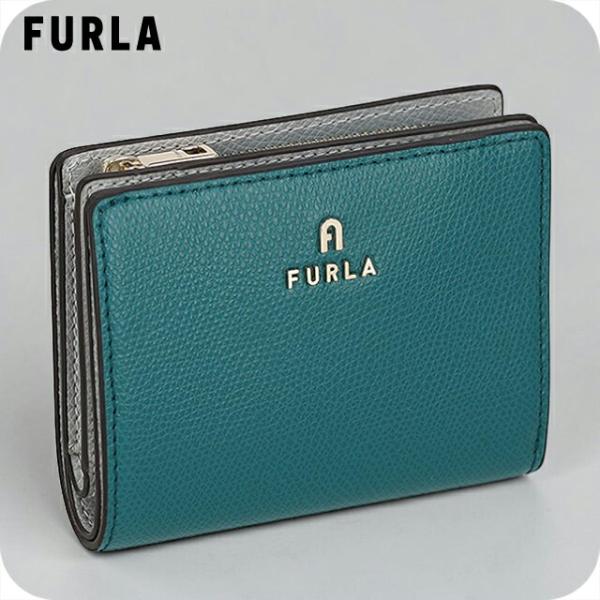 フルラ 二つ折り財布 二折財布 レディース ブランド WP00307-ARE000 4505S FURLA グリーン/グレー ◆FURLA（フルラ）は、1927年にイタリア・ボローニャでアルド・フルラネットにより創立されました。カラフル、ジ...