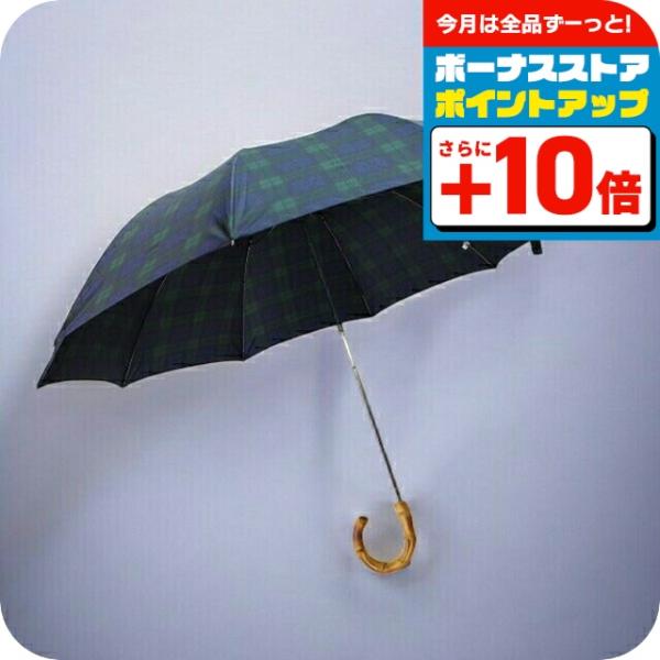フォックスアンブレラズ FOX UMBRELLAS 折畳傘 メンズ TEL4-BKTA グリーン ネイビー チェック柄◆英国王室及び諸外国要人に長く愛され続け、高級傘の代名詞とも言えるフォックスアンブレラズ。自然素材のハンドルの加工など、そ...