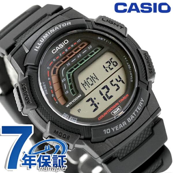 7年保証キャンペーン カシオ チープカシオ CASIO STANDARD スタンダード 海外モデル クォーツ 電池式 メンズ 腕時計 WS-1800-1AVDF デジタル ブラック ◆ スポーツシーンで使いやすいワイド表示のデジタル。大きな...