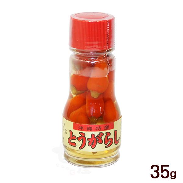 沖縄の太陽が育んだとうがらしを泡盛で熟成させた最高の香辛料「コーレーグース」。卓上用や小分けの瓶にもおすすめのサイズです。料理の隠し味に２〜３滴、お好みに合わせてめん類、味噌汁、和食などにご使用ください。■内容量：35g■原材料：とうがらし...