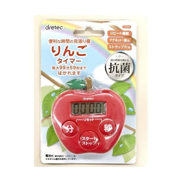 JAN 4536117025743 【ドリテック】キッチンタイマー りんごタイマー【T−534RD レッド 】