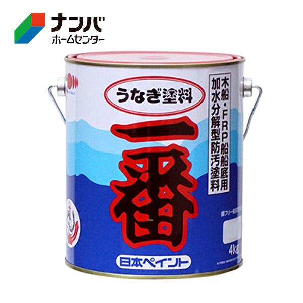 JAN 4547163000042【日本ペイントマリン】塗料 漁船 FRP船 うなぎ塗料一番【4kg レッド】