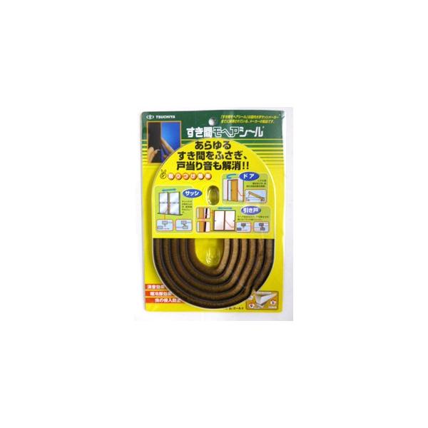 JAN 4562144560117 【槌屋】すき間テープ すき間モヘヤシール【NO9090−LBR ライトブラウン】