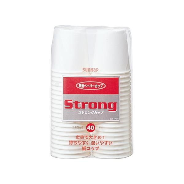 JAN 4901627033531 【サンナップ】 ストロングカップ【C2540ST 250ml 白 】