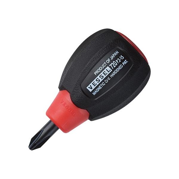 JAN 4907587076038 【ベッセル】手回しドライバー スーパークッションドライバ【NO．720 ＋2×15MM】