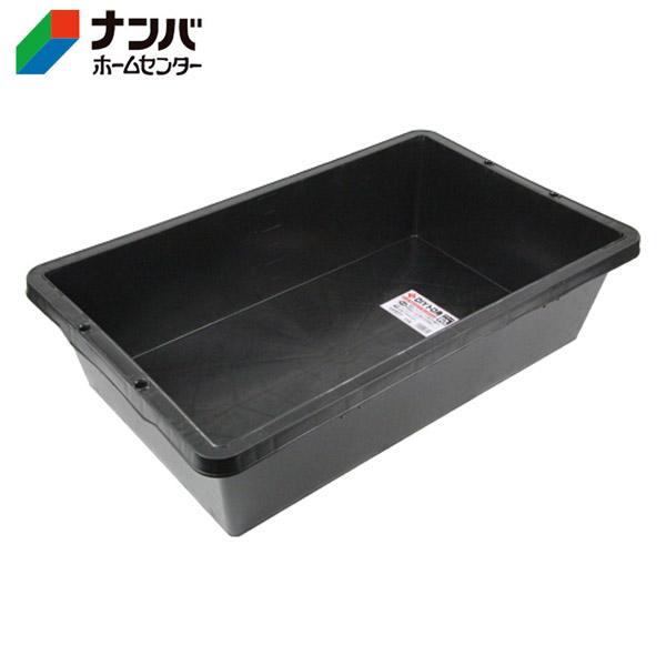 JAN 4977292117821【大型送料適用商品】【赤長】とろ舟 左官道具 DIYトロ舟 ブラック【80L ブラック】