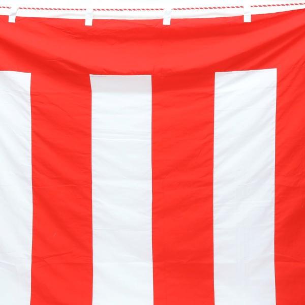 お祭りの時に神酒所でお使いになったり、祭典・式典等お祝い事の使われることが多いです。お祝い事以外にも様々なイベントで使われ、会場の雰囲気を盛り上げています。天竺木綿製ですので、木地がしっかりした品です。●サイズ：高さ180cm 横幅540c...