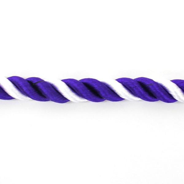 幕用の三色紐（紫・紫・白）で、太さが10mmのお品物になります。幕の下り(高さ)が1m以上ですと、こちらの太さがオススメです販売単位は1mになります。仮に6m分を御注文の場合は数量を「6」でご入力下さい。●太さ:12mm●色:紫・紫・白●素...