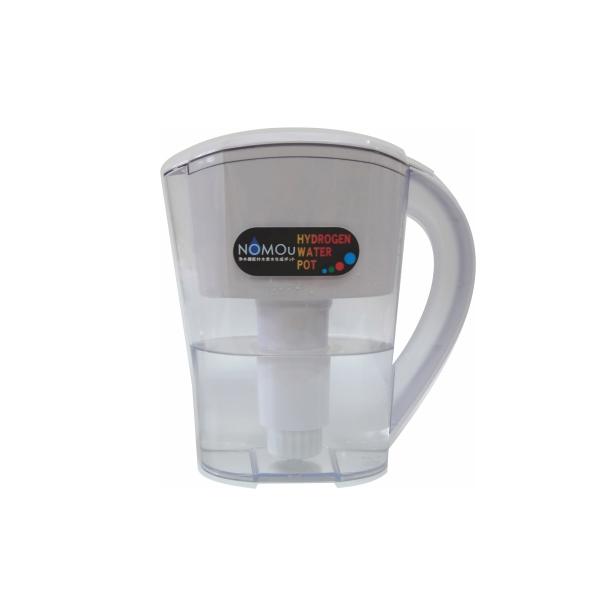 ポット型浄水器に水素水を生成する機能を搭載しました。密封性が低いので浄水機能をメインとした商品です。水道水を高除去いたしますので料理に水素水を作るベースの水等にお使いください。容量:タンク内容量:1.3L 全容量:2.5Lカートリッジ交換時...
