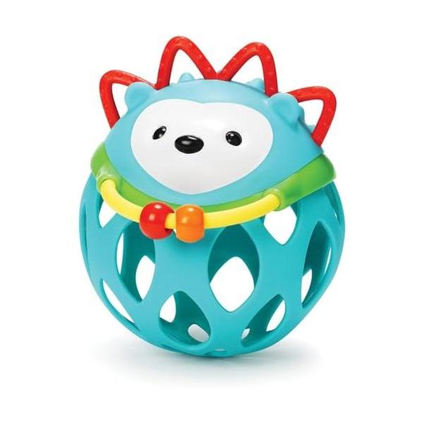 ラトルがカラカラ鳴ったりビーズが左右に動いたり、柔らかいパーツは歯固めとしても。お子さまの小さな手でも掴みやすく、色んな感触でお子さまの手先の発達を促します。