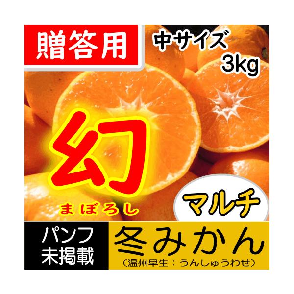 御浜柑橘の冬みかんの中でも、毎年お問い合わせが絶えない最高級ランクの「幻（まぼろし）のみかん」です。冬みかん全体のわずか2〜3％ほどしか選ばれない希少品で、マルチ栽培により濃厚な甘みとコクを引き出しています。光センサー選果で糖度13度以上（...