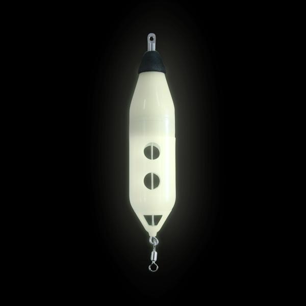 カゴ内部に浮力体搭載。サーフ、防波堤からの遠投仕様。スーパー蓄光。水中でカゴが浮くので仕掛けが張ります。ぶっこみ釣りやぶっこみサビキ釣りにご使用いただけます。オモリは８号以上をご使用ください。