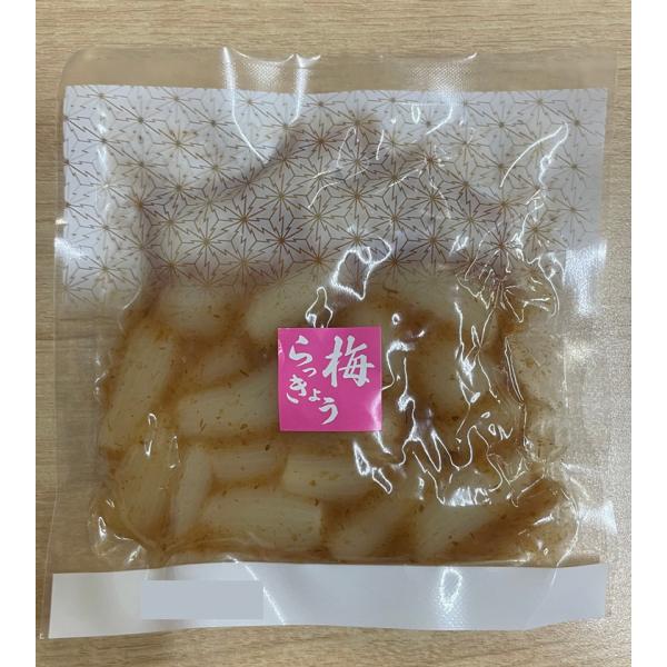 良質国内産らっきょう使用。 紀州産南高梅の梅肉と風味豊かな焼津産のかつお節をミックスし、良質な国産らっきょうと合わせました。コリコリとした食感とクセになるおいしさが特徴です。ご飯のお供やお酒のおつまみにぴったりの一品です。※ネコポス(ポスト...