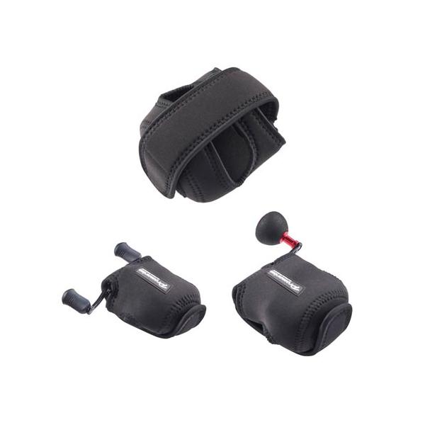 竿に付けたまま収納できるネオプレ素材の立体型両軸リールカバーS80×65mm（装着時）ブラックバス用ベイトリール・小型両軸リール100〜200番チヌ用両軸リールM90×80mm（装着時）ブラックジギング用ベイトリール・中型両軸リール300〜...