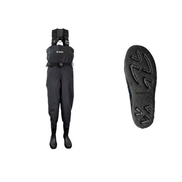 4層透湿防水素材採用ウェーダー。充実の機能と性能でアングラーを心強くサポート。透湿性に非常に優れた4層透湿防水素材を採用防水性はもちろん高い透湿性を誇る素材を採用することにより、長時間の釣行でも蒸れにくく、快適な状態をキープします。充実の機...