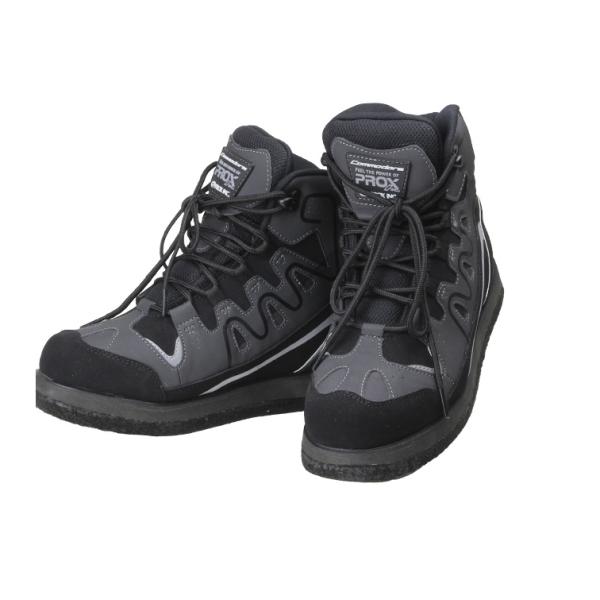 ●ソール：フェルトスパイク●カラー：ブラック●本体材質：合成繊維・合成皮革●スパイクピン材質：スチールソルトシーンに活躍するフィッシングシューズ。足首までガードするホールド感抜群の安定設計。水の侵入を防ぐウォーターガード付。スパイクソールは...