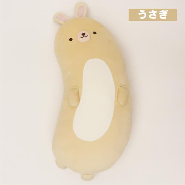 抱き枕型の湯たんぽですふわふわ抱き心地抜群♪手触りも柔らかく、かわいい抱き枕