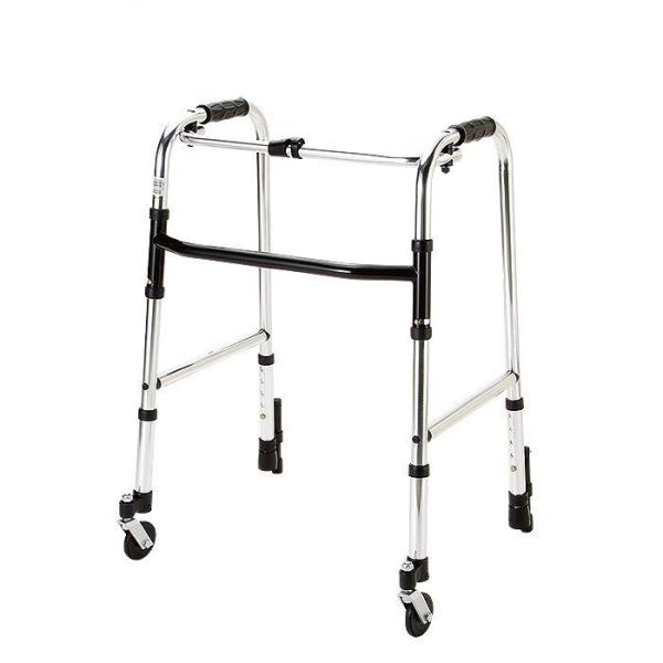 【納期】ご注文日より2〜4日以内に出荷致します。(※土日祝を除きます。※在庫品に限ります。)【商品説明】・固定型歩行器・前輪に自在キャスター付き・丈夫で安心,便利な歩行器・アルミフレームだから軽量！・折りたたみ式だから収納、持ち運びに便利！...