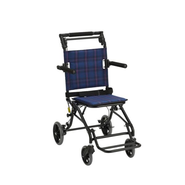 【納期】ご注文日より2〜3日以内に出荷致します。(※土日祝を除きます。※在庫品に限ります。)【商品紹介】マキテック 折りたたみ 軽量 介助式 車イスどこでもスマートに動けて収納もすっきり、旧機種NP-002→よりも前輪・後輪が2インチほど大...