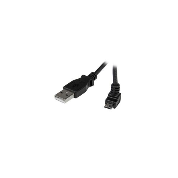 【1m、L型上向きMicro-B、Type-A to Micro USB、オス-オス。Micro USBデバイスを充電・データ同期し、ケーブルの取り回しもすっきり】 検索キーワード:ＳｔａｒＴｅｃｈ．ｃｏｍ ケーブル|USBケーブル メーカ...