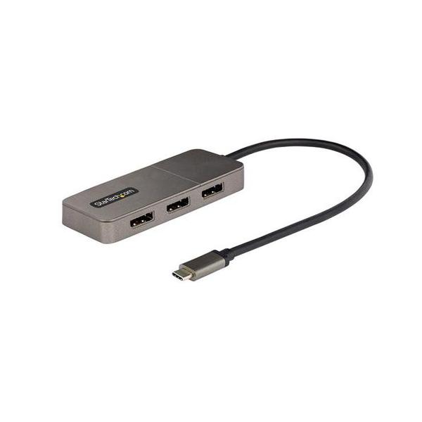【USB Type-Cデバイスに DisplayPortモニタ3台を接続。3画面対応の高性能環境を構成】 検索キーワード:ＳｔａｒＴｅｃｈ．ｃｏｍ 変換・延長アダプター|ディスプレイアダプター メーカー型番:MST14CD123DP