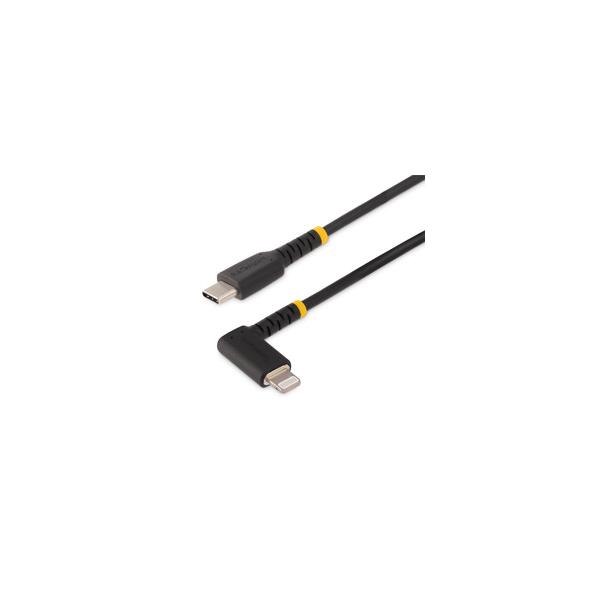 【1m 高耐久L型右向きUSB-C - Lightningケーブル。 USB Type-C電源に接続し、Lightning対応デバイスでケーブルを直角に引き回して使用可能】 検索キーワード: IPHONE 充電 ケーブル IPHONE ライ...