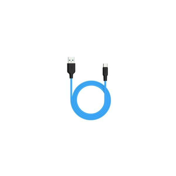 【やわらかシリコンケーブル for Type-C 1.0m】 検索キーワード:日本トラストテクノロジー モバイルアクセサリー|充電・シンクケーブル（モバイル） メーカー型番:X21P-TC10-BL X21PTC10BL