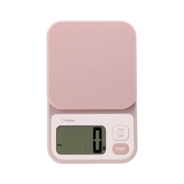 【デジタルスケール エクレ 2kg（1g） ピンク KS-739PK】 検索キーワード:ドリテック キッチン用品|キッチン用品 メーカー型番:67-9227-49 67922749