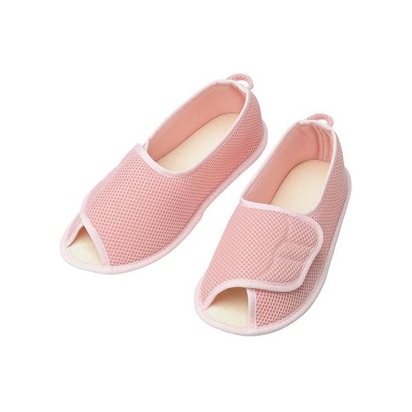 【早快マジック オープン ピンク S 2503 (1足)】 検索キーワード:徳武産業 介護・リハビリ|リハビリ用品 メーカー型番:7-2411-01 7241101