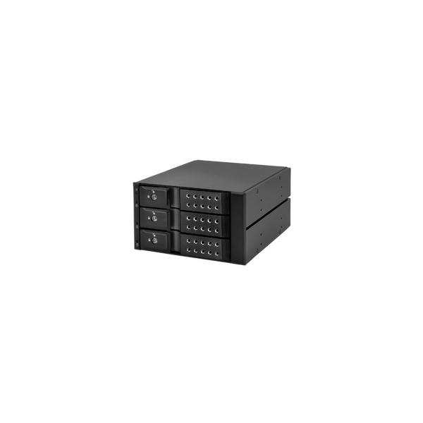 【3.5インチHDDを3台搭載可能!アルミシャーシ採用のPC内蔵タイプリムーバブルラック】 検索キーワード:センチュリー|CENTURY 記憶装置|ドライブケース メーカー型番:BPN-DE230SS-BK2 BPNDE230SSBK2