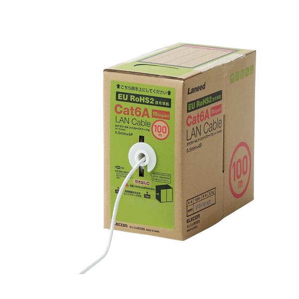 【高速で安定したネットワーク環境を実現するカテゴリー6A対応の自作用LANケーブル。】 検索キーワード:エレコム|ELECOM ケーブル|ネットワークケーブル メーカー型番:LD-GPAL/WH100RS LDGPAL/WH100RS
