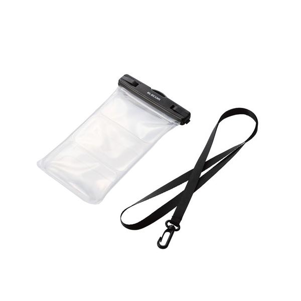 【対応機種：約6.9インチ以下のスマートフォン ■セット内容：スマートフォン用防水ケース×1、ショルダーストラップ×1 ■材質：ケース:PVC・ABS、ショルダーストラップ:ポリエステル ■】 検索キーワード:エレコム|ELECOM モバイ...