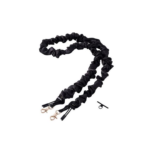 【くしゅくしゅとした立体感が目を引く、シンプルながら存在感のあるスマホショルダーストラップです。繊細な光沢と透け感のある軽やかな生地が、大人っぽい雰囲気を引き立てます。落ち着いたカラーと上品な素材感で、】 検索キーワード:エレコム|ELEC...