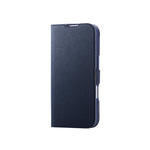 【対応機種：iPhone 17 ■セット内容：ケース本体×1 ■材質：ケース本体:合成皮革、TPU(熱可塑性ポリウレタン)、磁石 ■カラー：ネイビー■】 検索キーワード:エレコム|ELECOM モバイルアクセサリー（ケース／カバー）|　 メ...