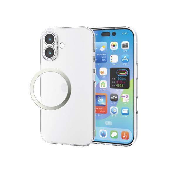 【対応機種：iPhone 17 ■セット内容：ケース本体×1、メタルステッカー×1 ■材質：ケース本体:TPU(熱可塑性ポリウレタン)、メタルステッカー:鉄 ■カラー：クリア■】 検索キーワード:エレコム|ELECOM モバイルアクセサリー...