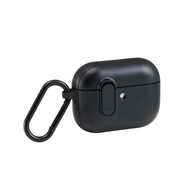 【対応機種：AirPods Pro 3 ■セット内容：ケース本体×1、カラビナ×1、両面テープ ■材質：ケース本体:TPU(熱可塑性ポリウレタン)・ポリカーボネート、カラビナ:亜鉛合金 ■】 検索キーワード:エレコム|ELECOM モバイル...