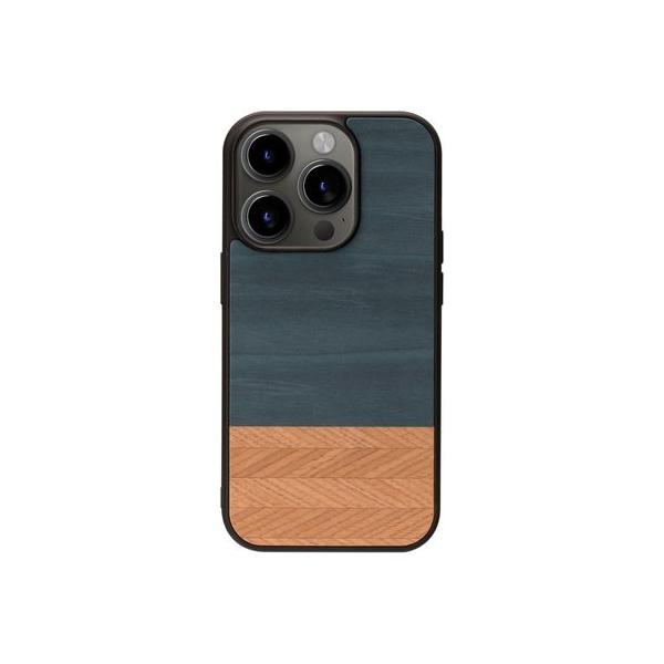 【Man&amp;Wood MagSafe対応天然木ケース for iPhone 15 Pro Denim】 検索キーワード:ｍａｎ＆ｗｏｏｄ モバイルアクセサリー（ケース／カバー）|　 メーカー型番:I25521i15PR