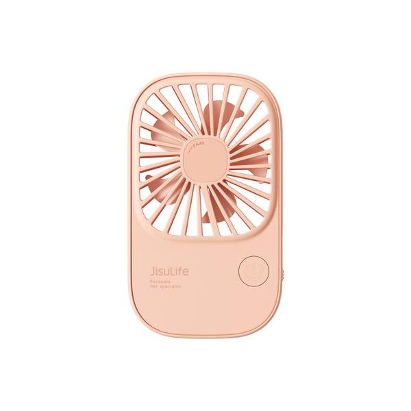 【Jisulifeの「Super thin ハンディファン Life2」は持ち歩きに便利な薄型デザインの携帯扇風機です。首に掛けるストラップが付属しているほか、スタンドが付いているため、卓上扇風機として】 検索キーワード:　 空調／季節家電...